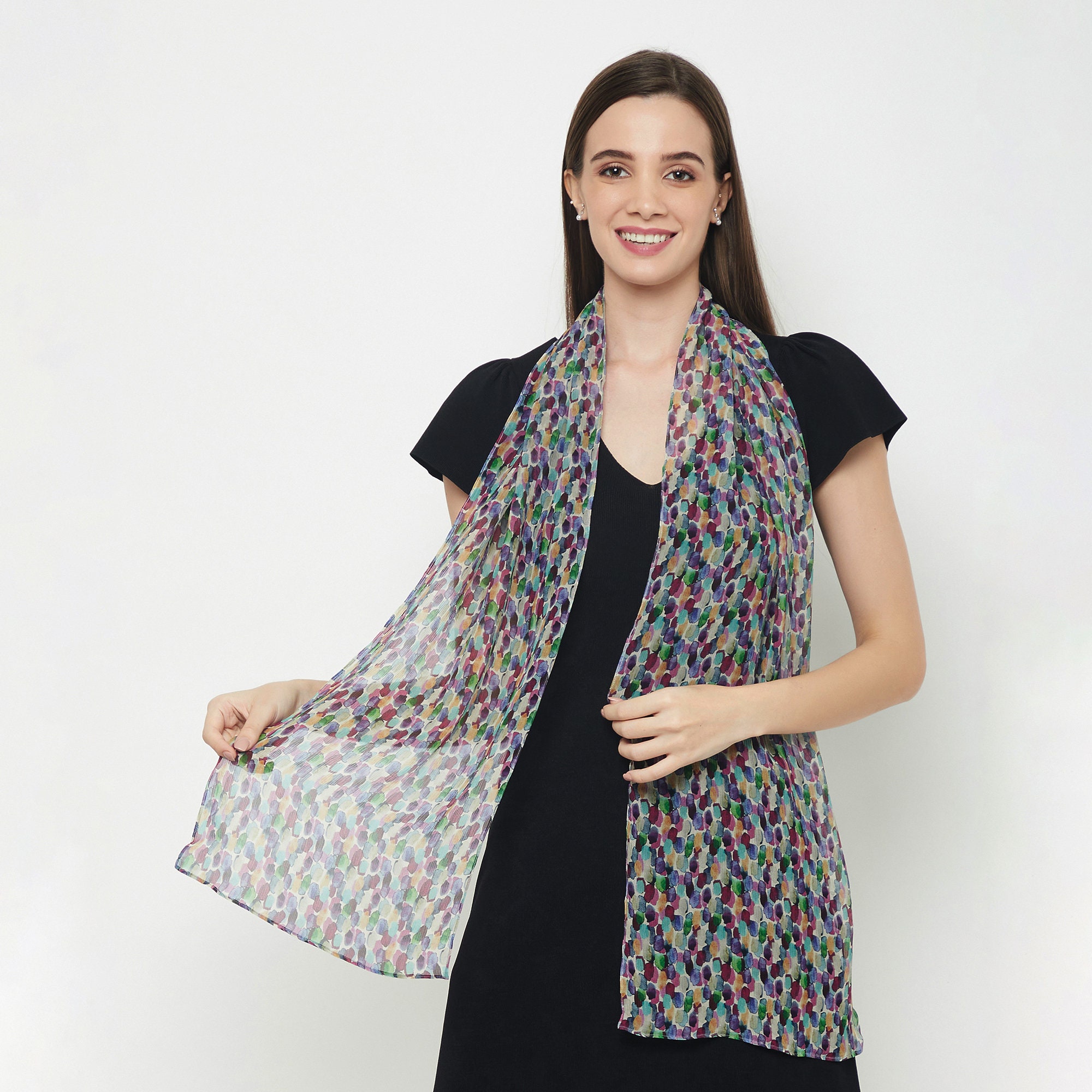 100% Silk Scarf, Neck Scarf, Long Silk Scarf, Scarf Women, Head Scarf ...