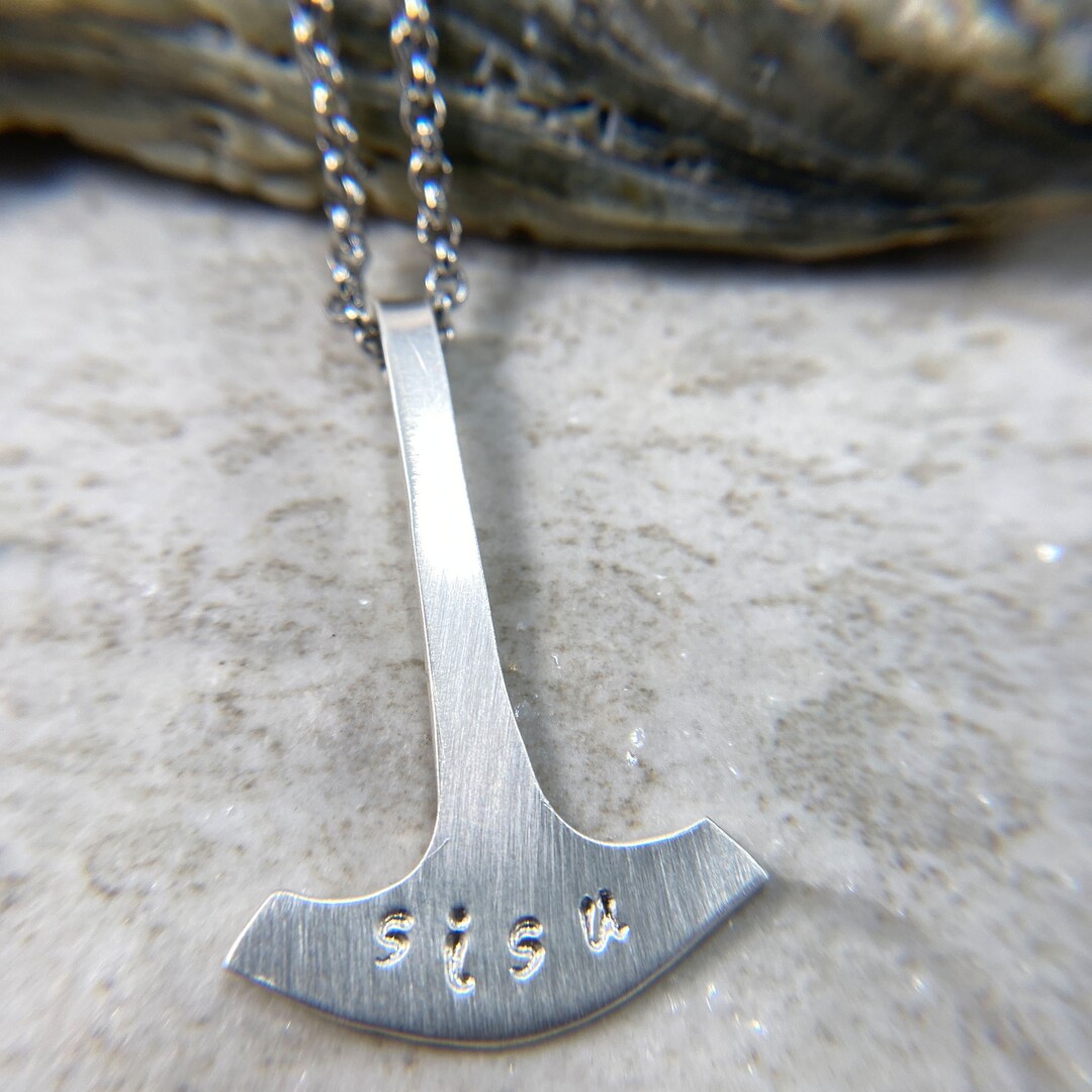 SISU Necklace Sterling Silver Ukko's Hammer Pendant Finnish Jewelry - Etsy
