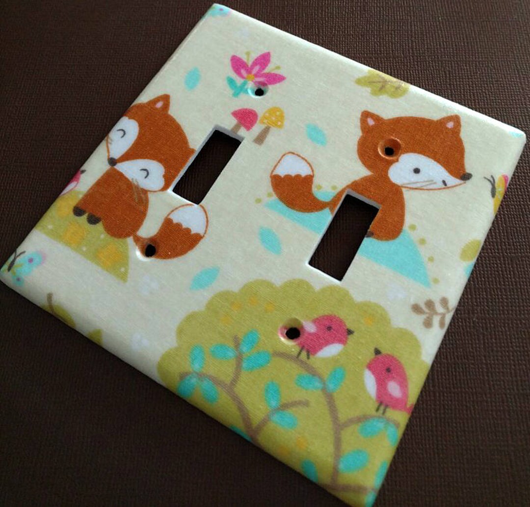 Fox and His Woodland Friends Light Switch Covers Outlet Covers - Etsy