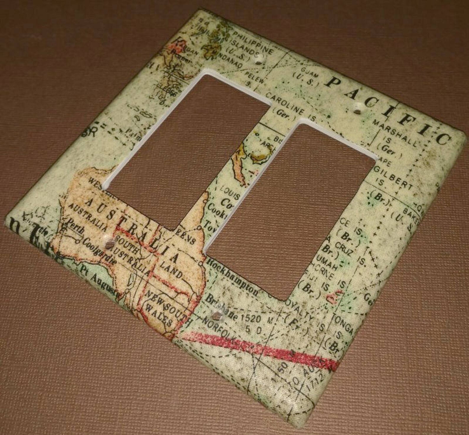 World Map Atlas Nautical Light Switch Covers Outlet Covers - Etsy