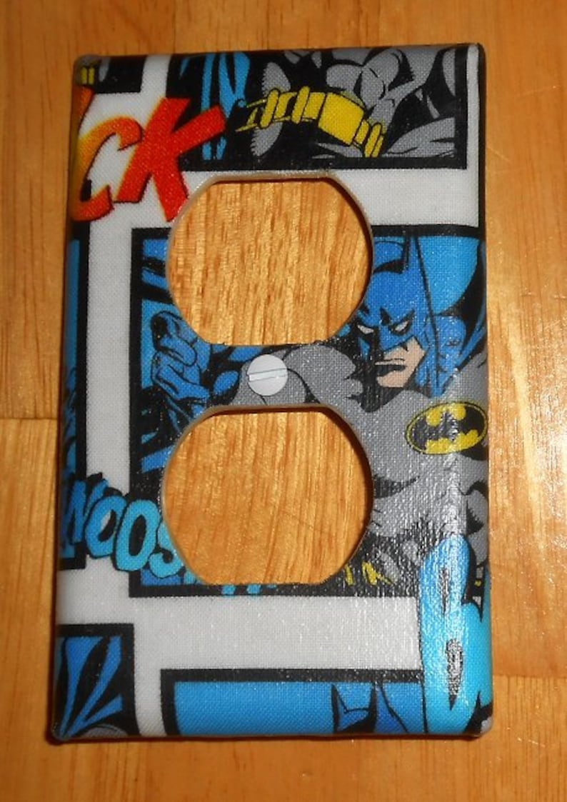 Batman Light Switch Covers Outlet Covers - Etsy