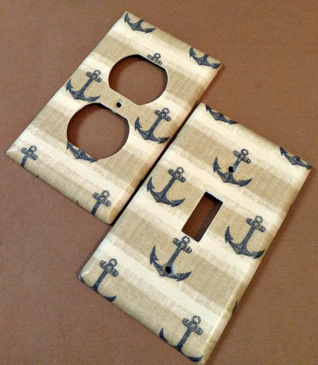 Anchors Away Nautical Light Switch Covers Outlet Covers - Etsy