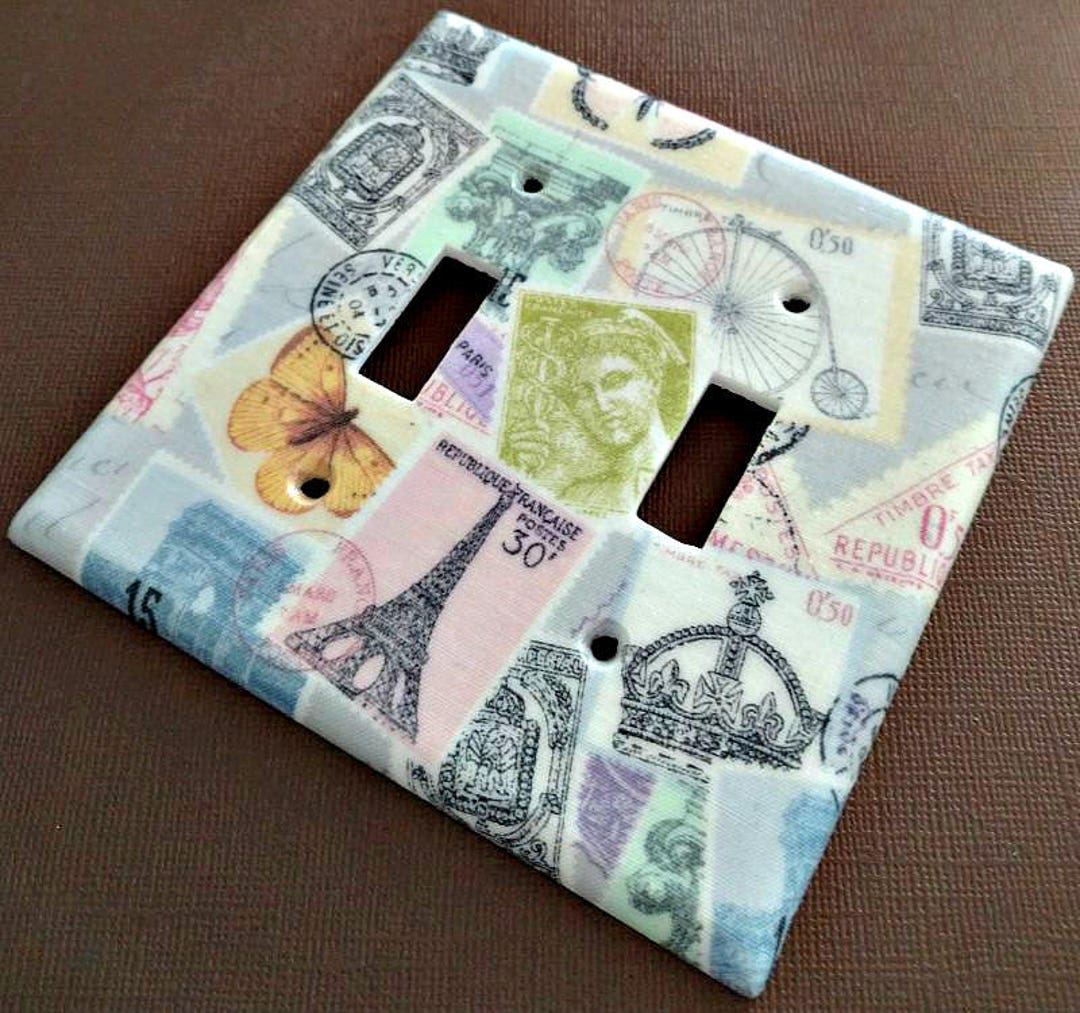 Postage Stamps Light Switch Covers Outlet Covers - Etsy