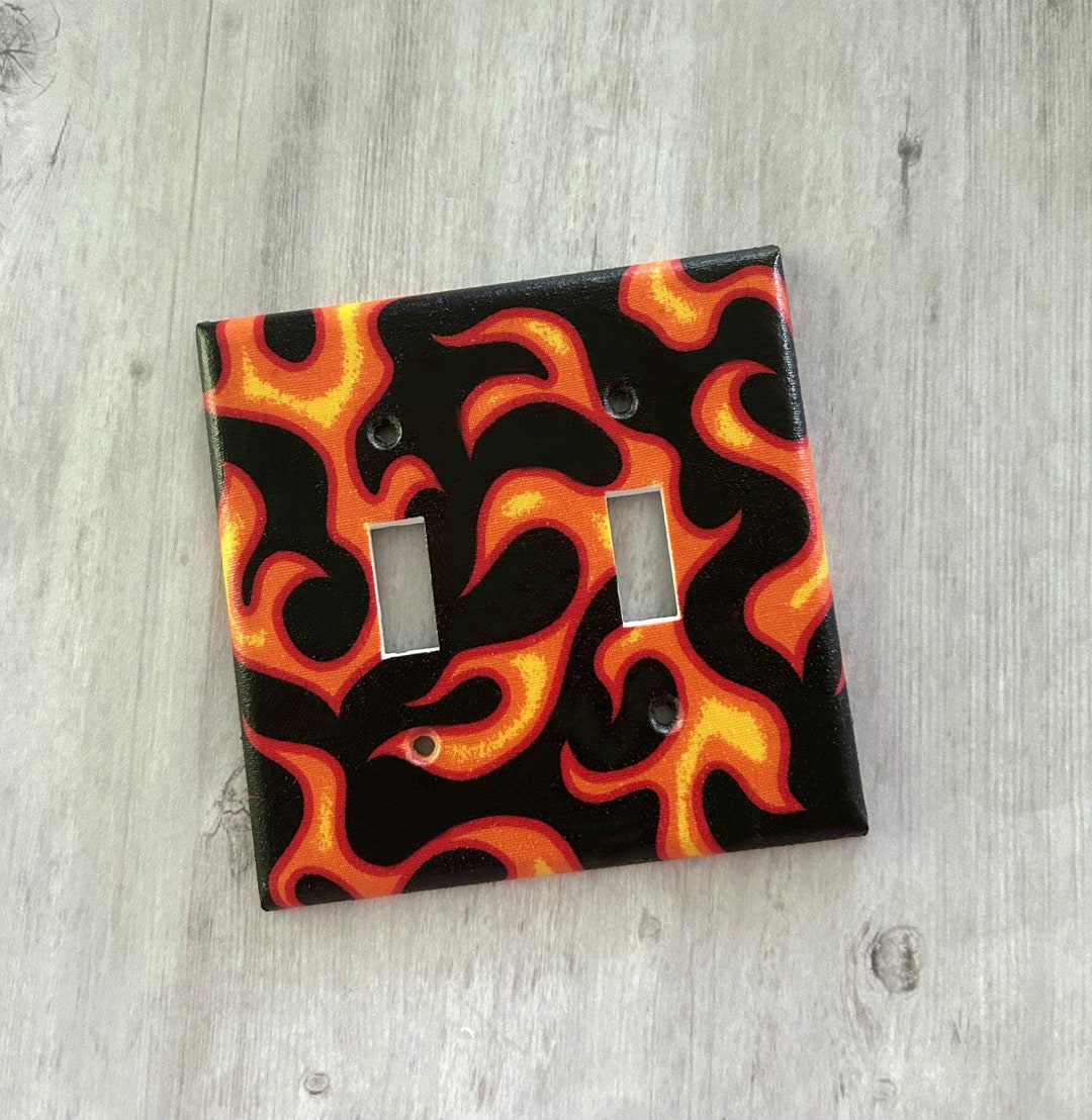 Flames and Fire Light Switch Covers Outlet Covers - Etsy