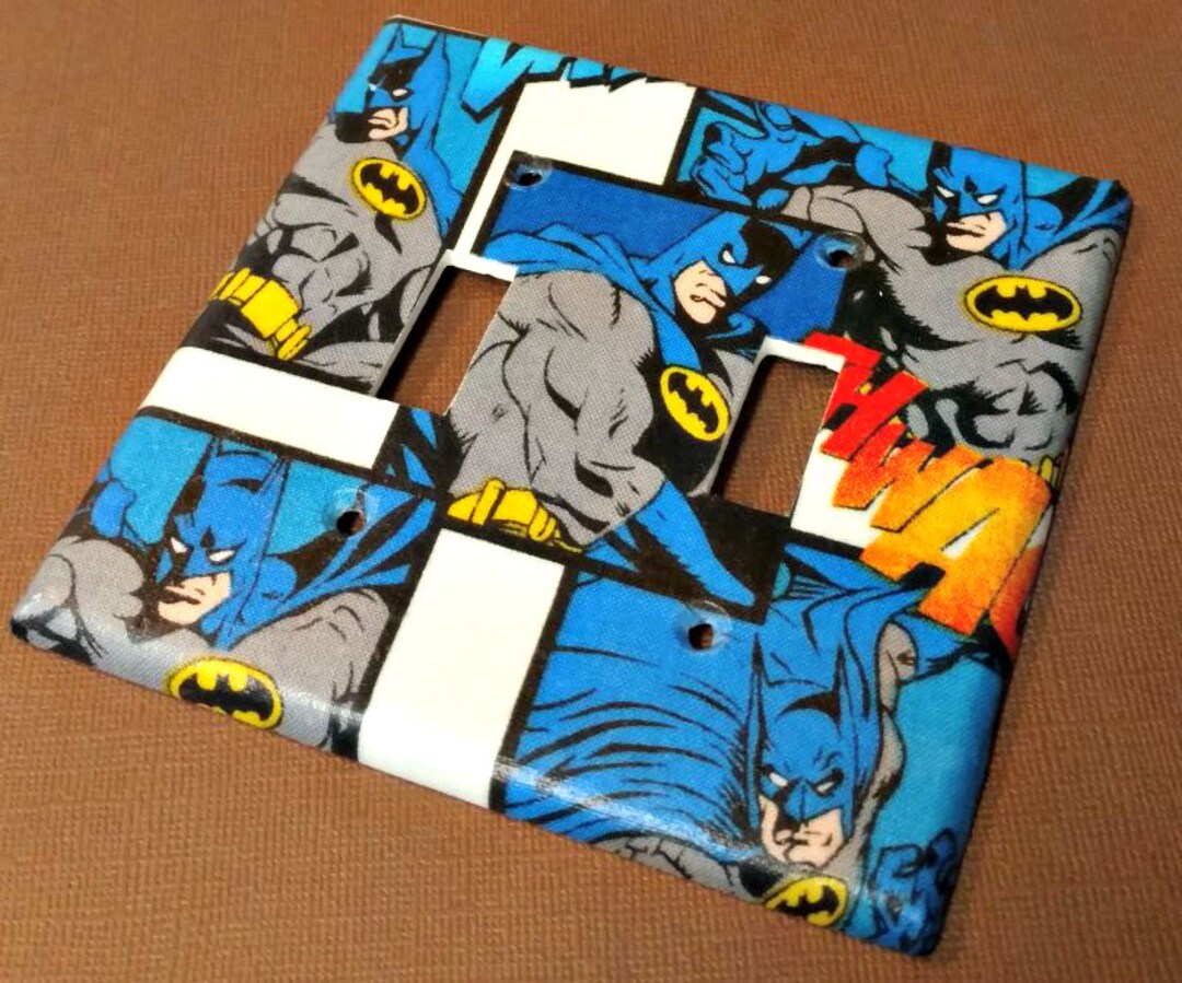 Batman Light Switch Covers Outlet Covers - Etsy