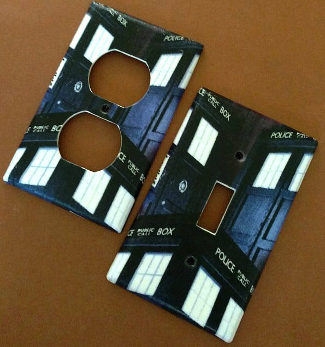 Doctor Who Tardis Light Switch Covers Outlet Covers. - Etsy