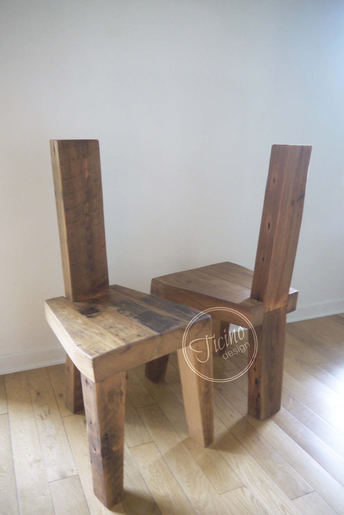 Reclaimed Wood Dining Chair. Rustic Chair. Handmade Dining | Etsy