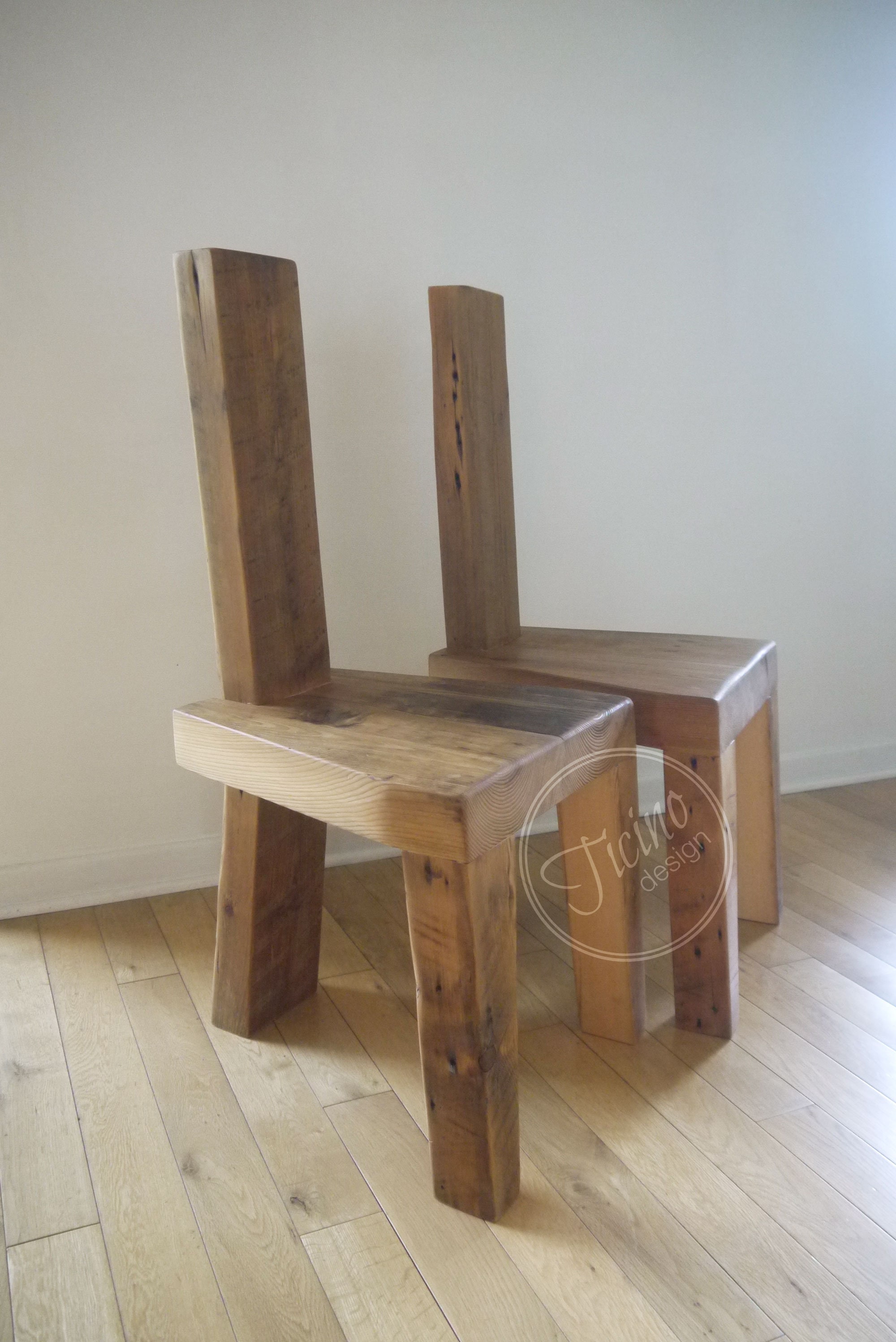 Reclaimed Wood Dining Chair. Rustic Chair. Handmade Dining | Etsy