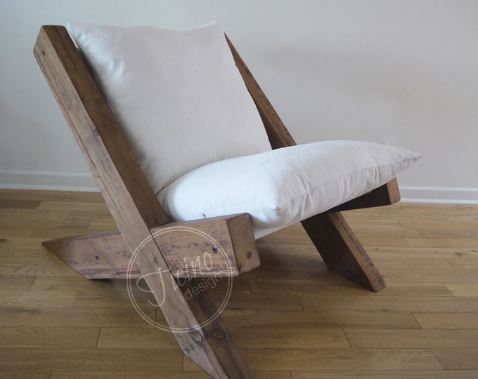Rustic Lounge Chair. Barn Wood Chair. Arm Chair. Reclaimed Wood Lounge ...