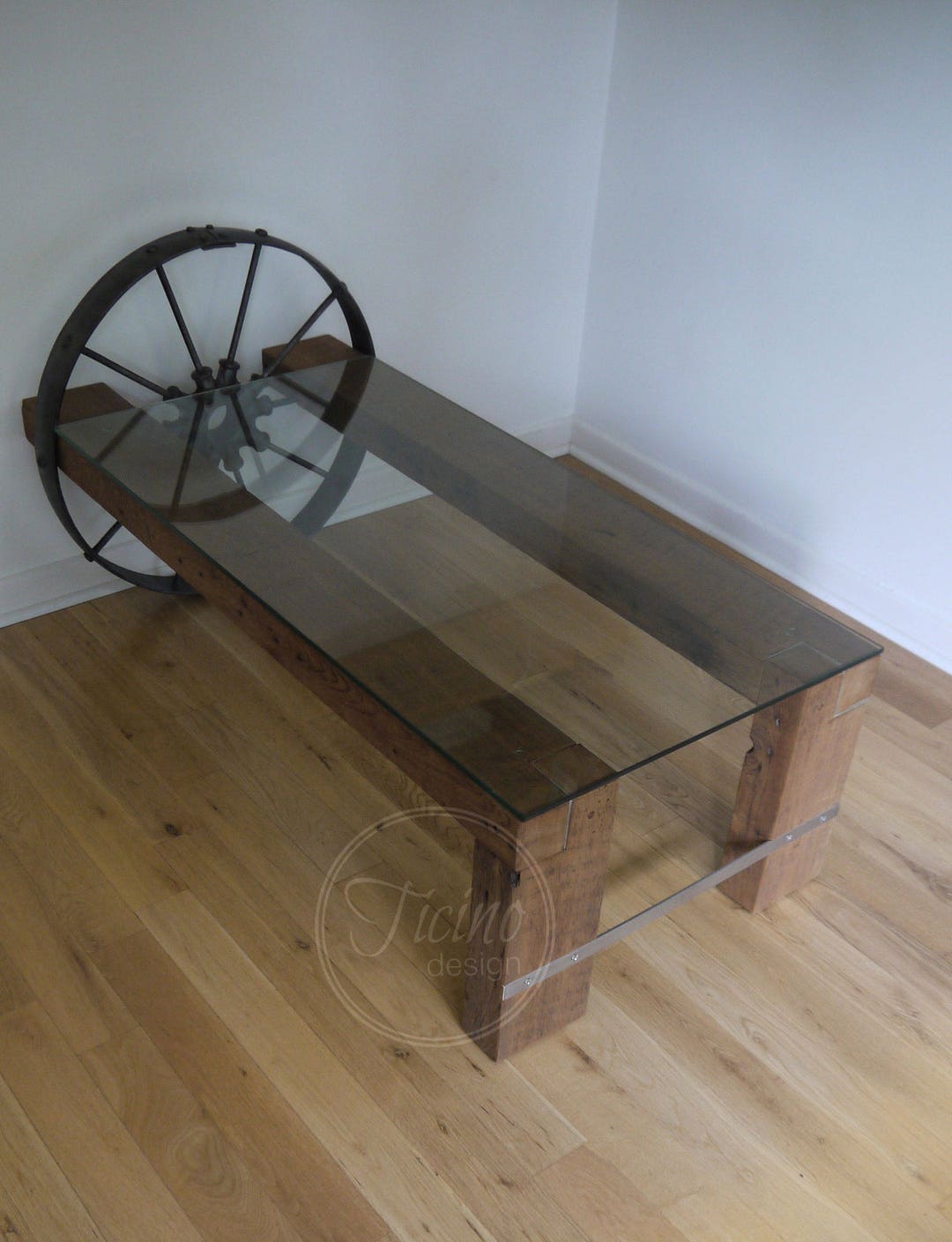 Rustic End Table. Barn Wood End Table.reclaimed Wood and Glass Coffee ...