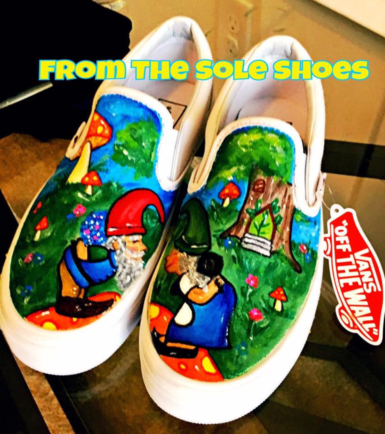 Custom Hand Painted Vans - Etsy