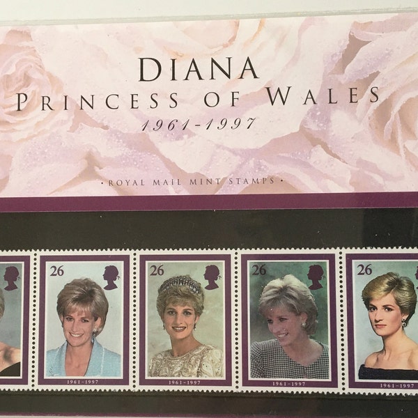 Princess Diana Stamp Collection - Etsy