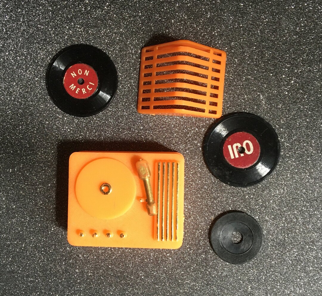 Toy Miniature -record Player & Records - Etsy UK