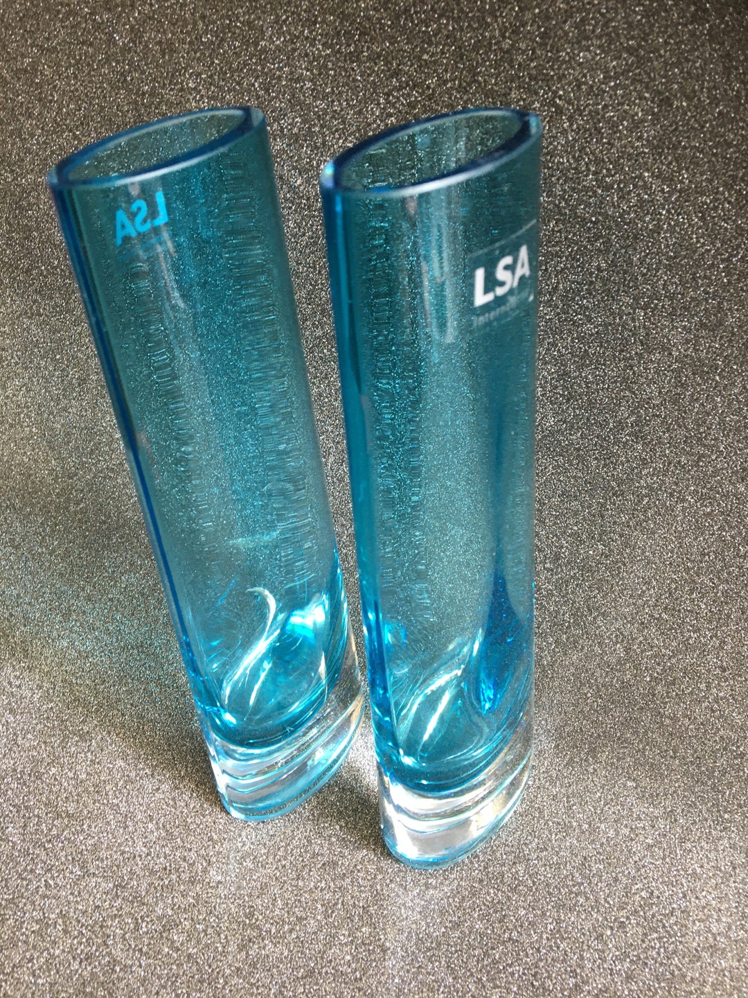 Pair of LSA International Glass Vases - Etsy