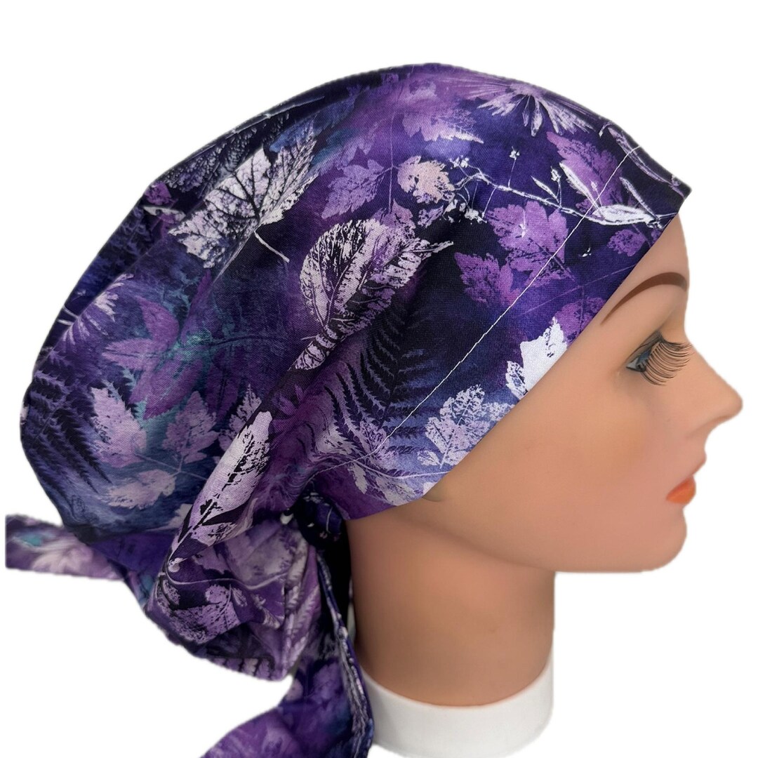 Euro Scrub Cap: Lightweight, Adjustable, Ponytail Friendly / Purple ...