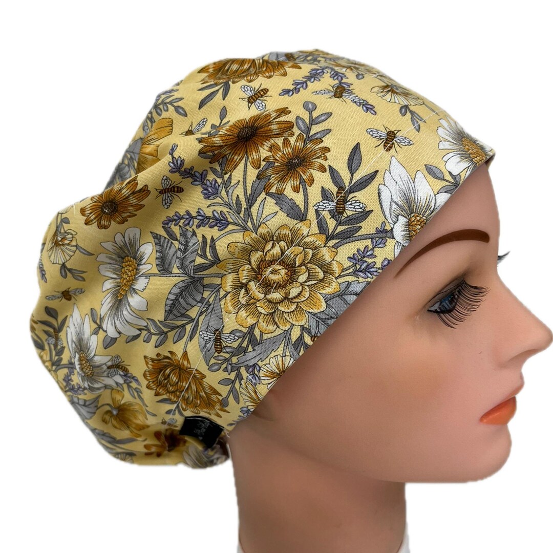 Surgical Hat Honey & Lavender Medical Surgical Cap With Style, Bow and ...