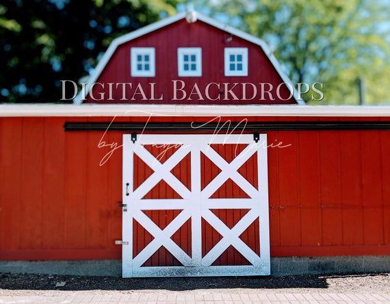 Digital Backdrop Barn Backdrop Farm Background Digital | Etsy