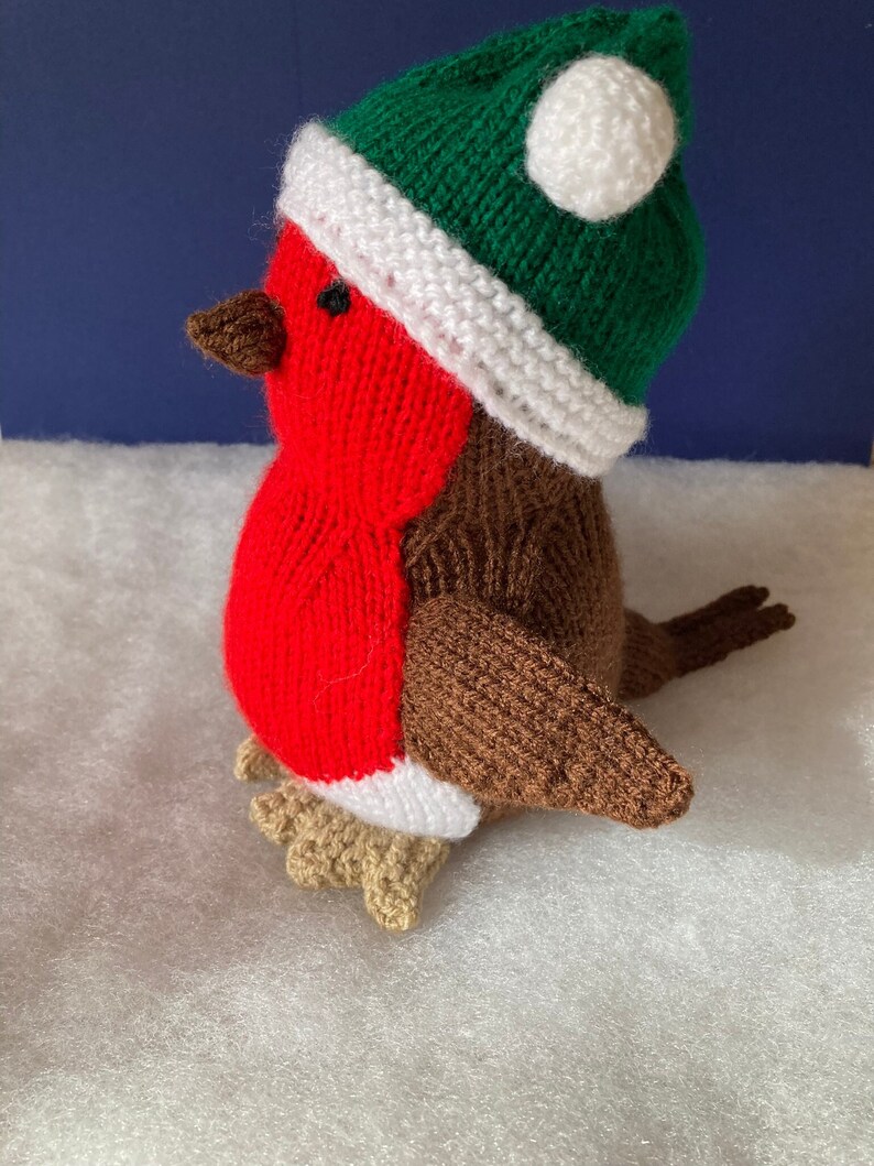 PDF Knitting Pattern - Christmas Robin - Christmas Decorations - Etsy UK