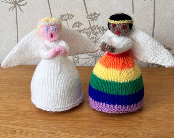 Hand Knitted Nativity Set. Donkey and Angel. Christmas - Etsy UK