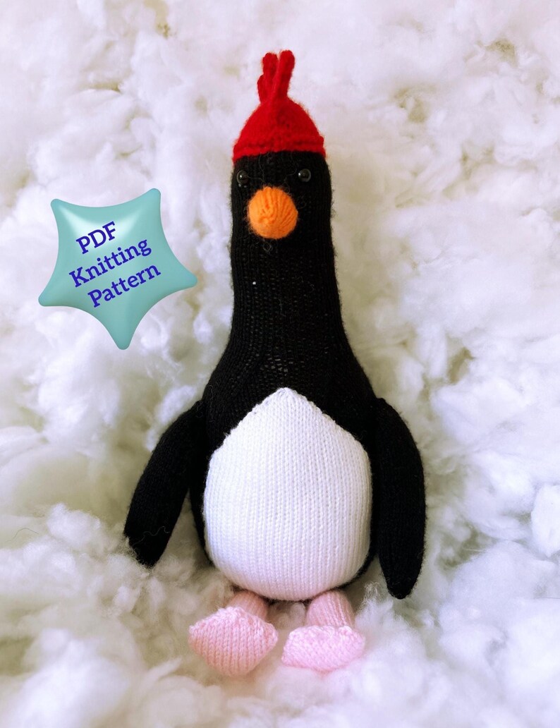 PDF Knitting Pattern - Penguin With Glove Hat - Etsy