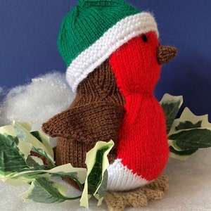 PDF Knitting Pattern - Christmas Robin - Christmas Decorations - Etsy