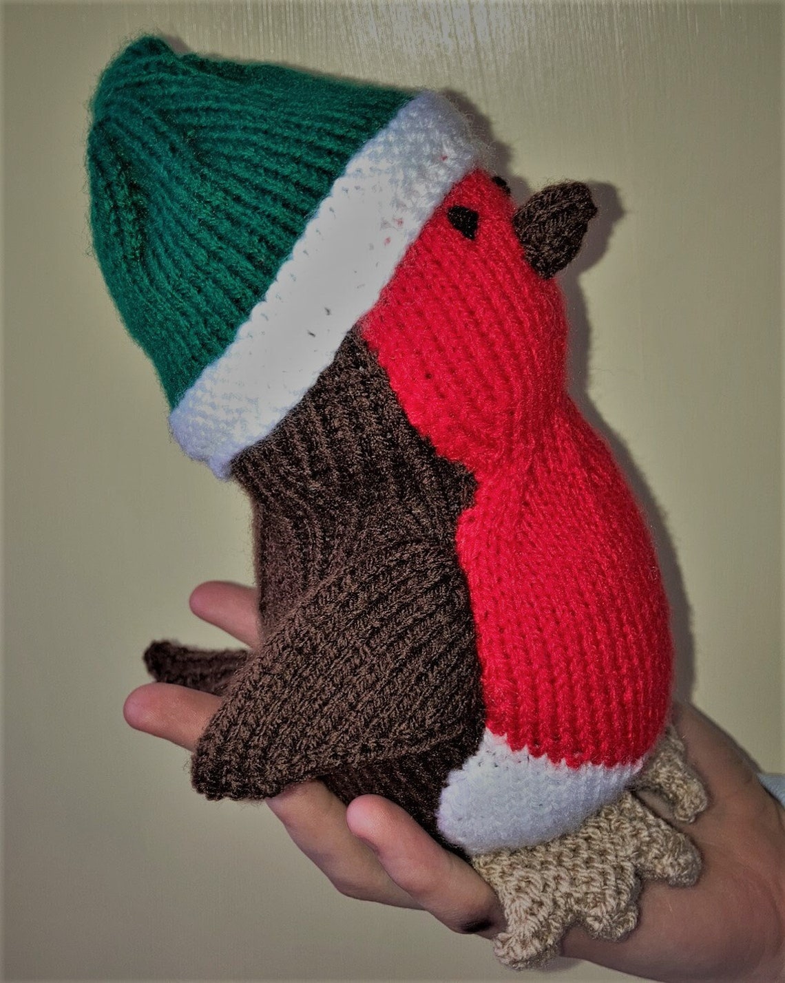 PDF Knitting Pattern - Christmas Robin - Christmas Decorations - Etsy UK
