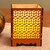 Roman Tumbling Block Duo Pattern Desktop Votive Candle Lamp ...