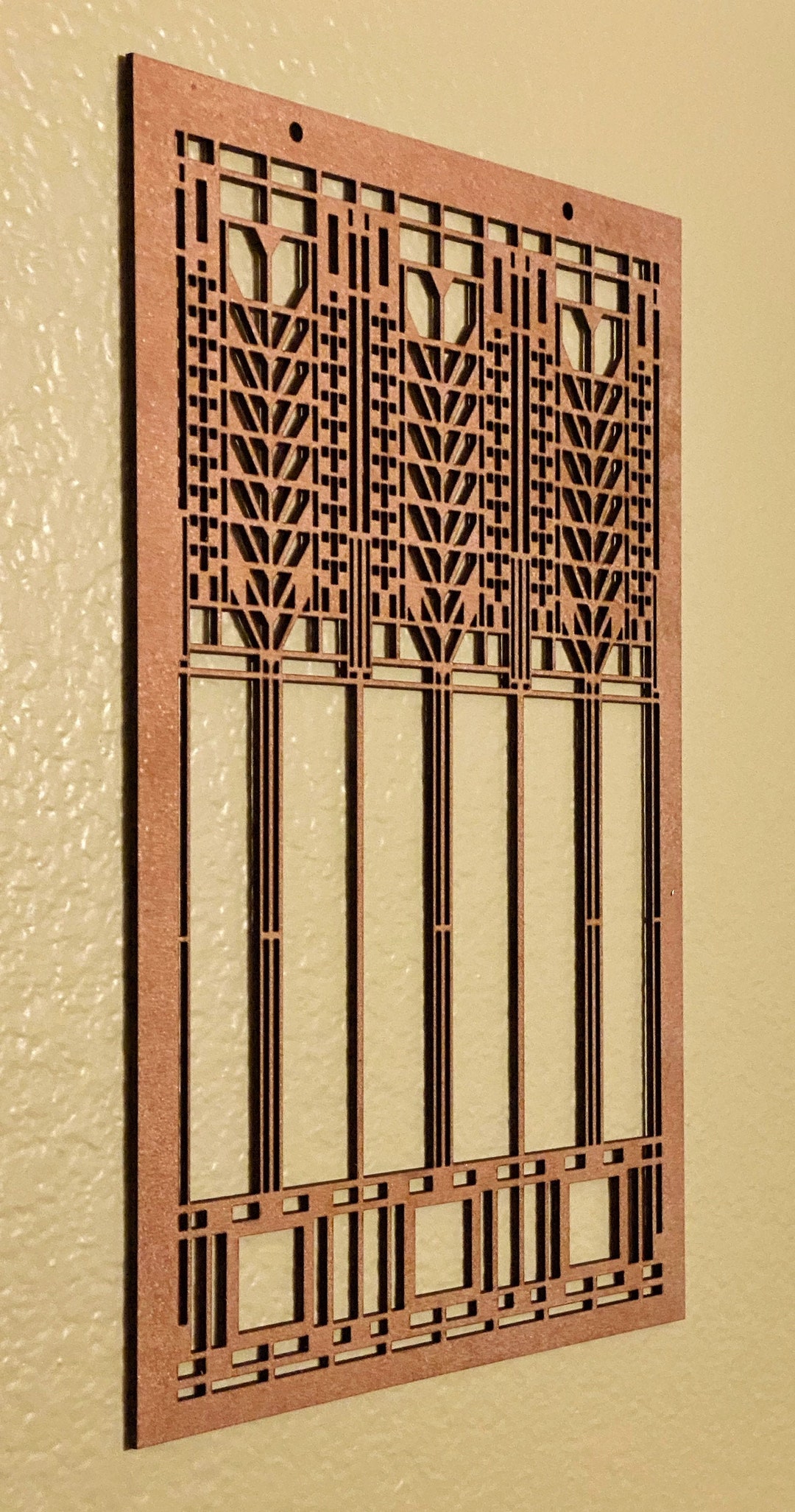 Frank Lloyd Wright Tree of Life Wood Wall Decor - Mission Style - Etsy