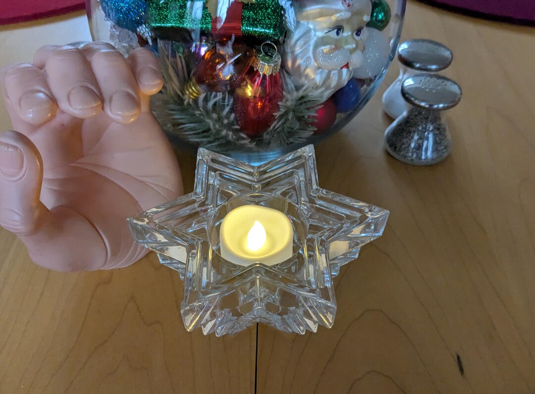 Christmas Kitsch MCM WMF Germany Christmas Lead Crystal Star Votive ...
