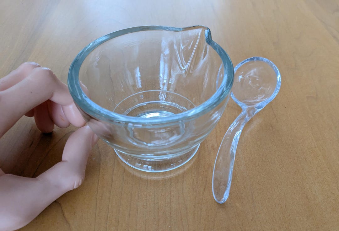 Mid Century Modern Sixties Sauce Jelly Jam Server Heavy Quality Glass ...