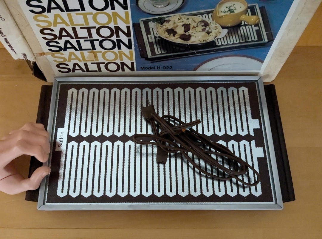 Mid Century Modern Salton Hotray Sixties Electric Food Warmer Hot Tray ...