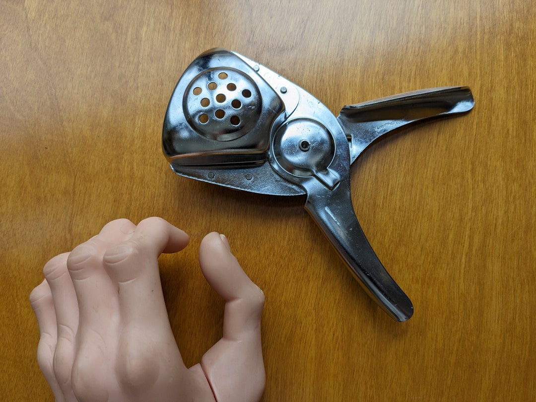 Mid Century 50s 60s Mr. Bartender Lemon Lime Juicer Steel Mighty Jaw ...
