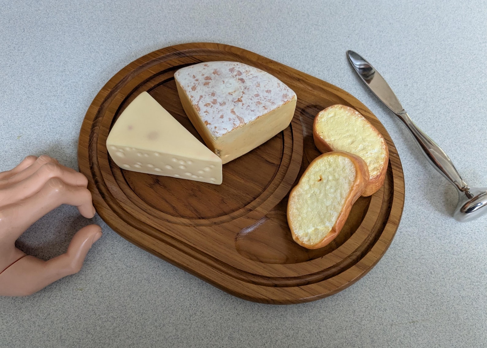 MCM 60s Dolphin Teak Beautiful Cheese & Cracker Crudites Desserts ...