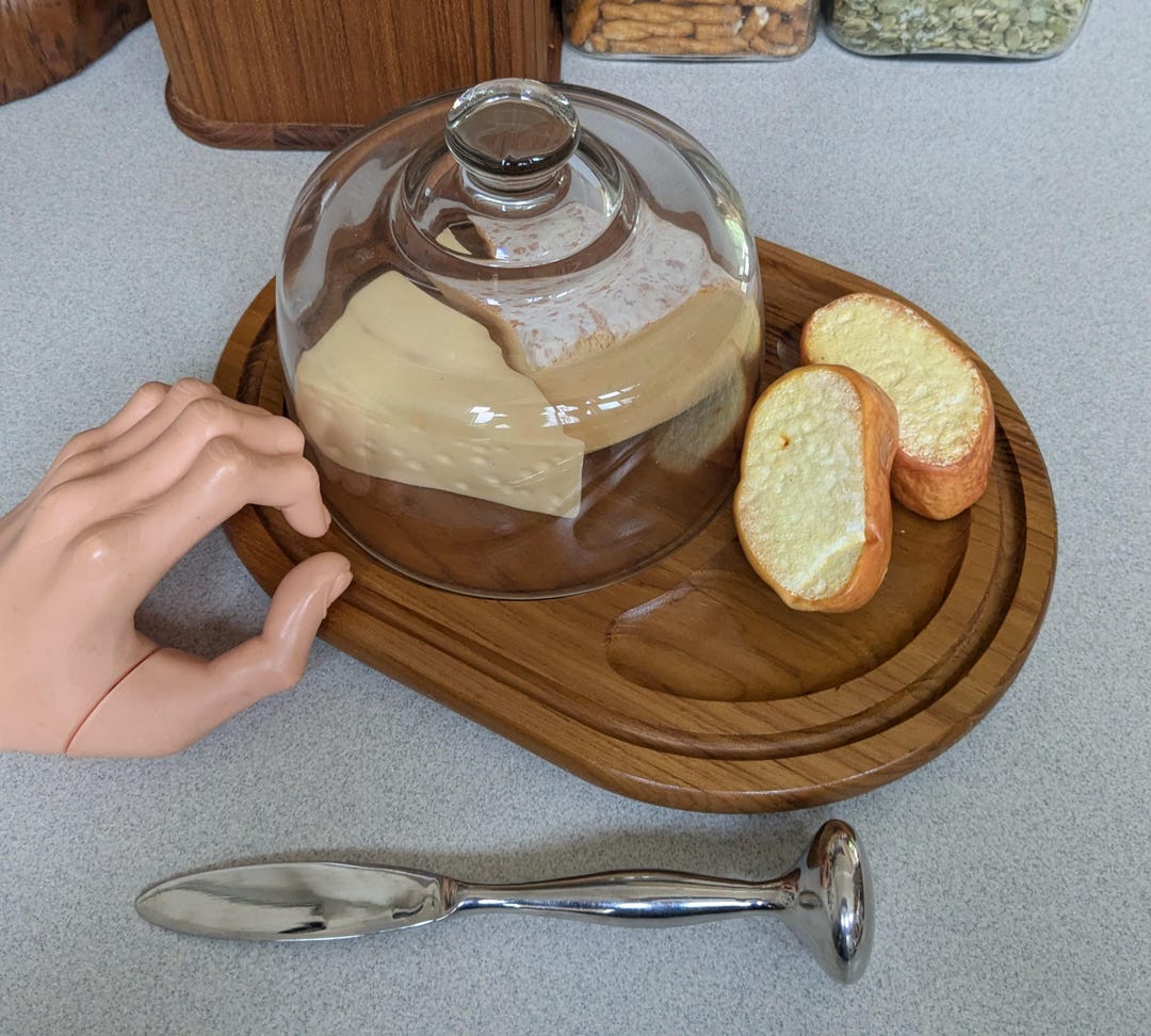 MCM 60s Dolphin Teak Beautiful Cheese & Cracker Crudites Desserts ...