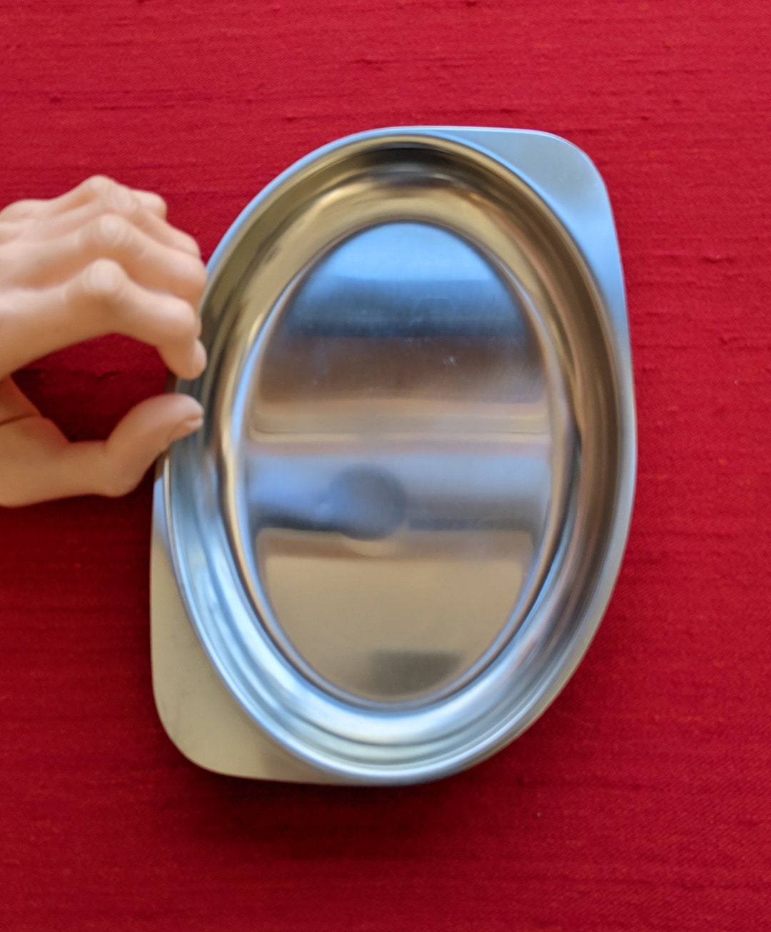 Mid Century Modern Eames Era Gense Swedish Rare Stainless Steel Serving ...