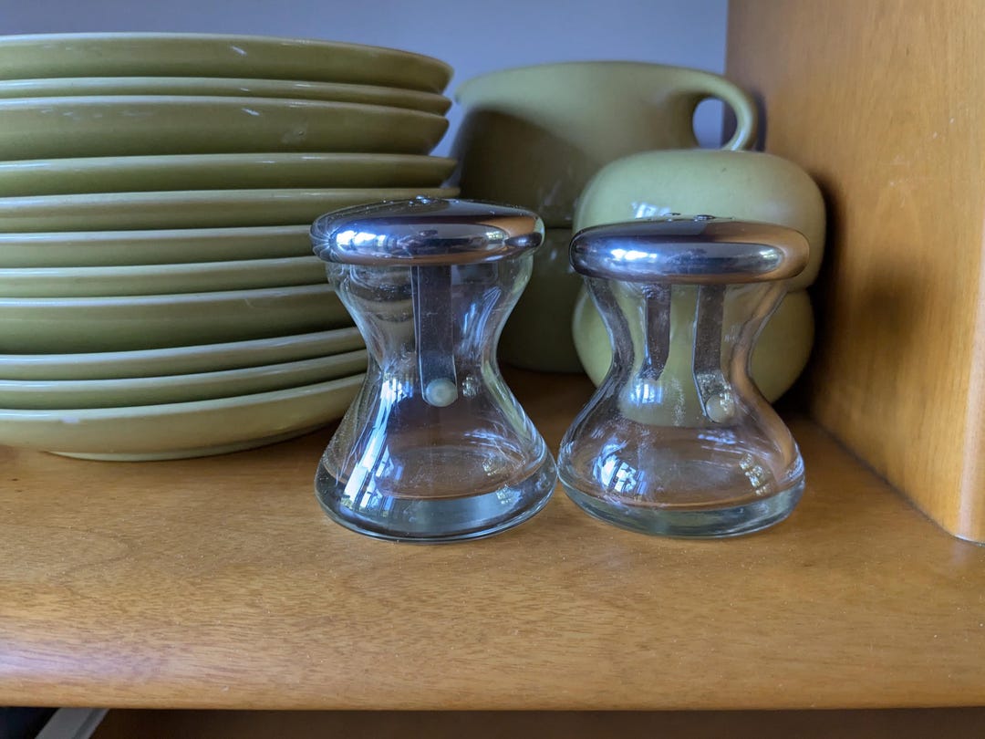 Mid Century/eames Era Retro Iconic Hourglass Shape Polished Stainless ...