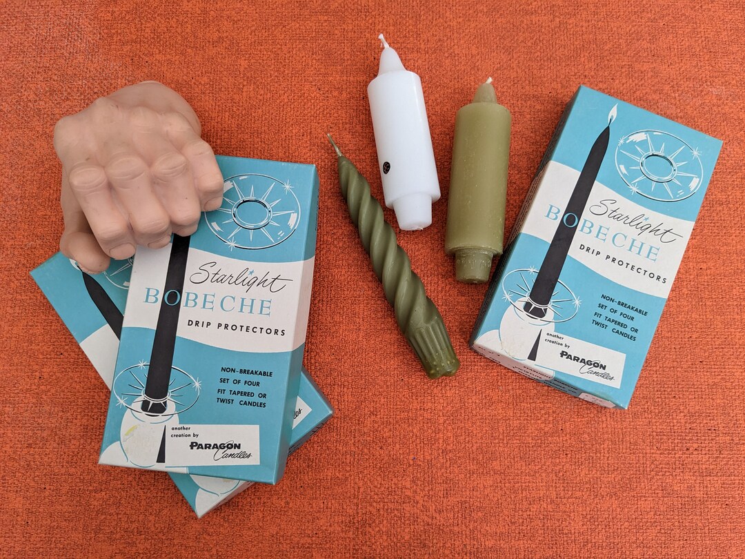 Vintage Mid Century 12 Starlight Bobeche Candle Drip Protectors Skirts ...