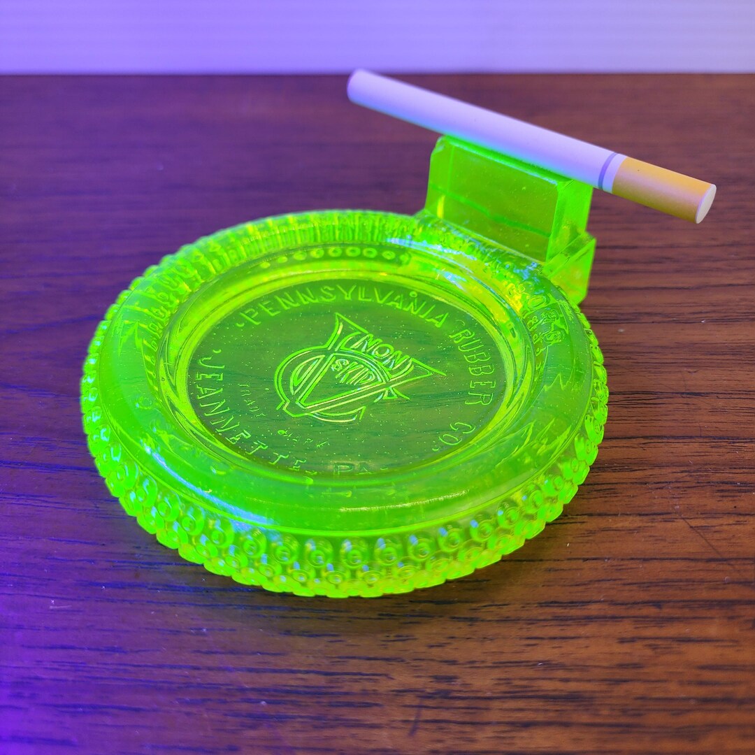 1920s Radioactive Uranium Vaseline Glass Ashtray – Pennsylvania Rubber ...