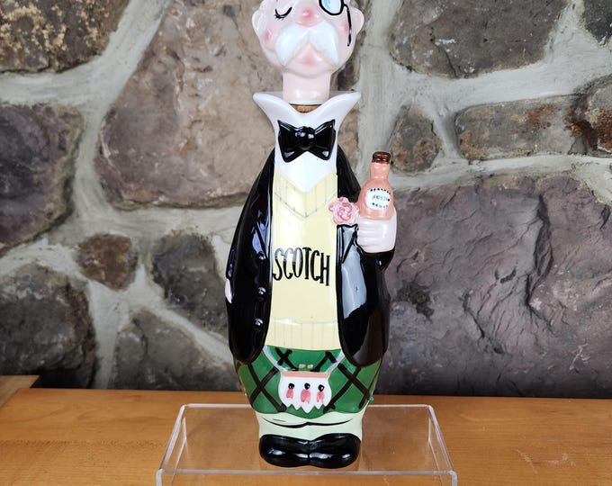 1960s Vintage Ceramic Scotch Novelty Bottle Decanter Made by Lego Japan ...