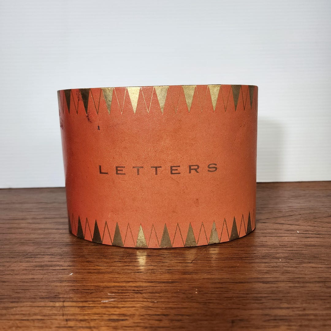 Vintage Orange & Gold Letter Cup ~ Stylecraft of Baltimore ~ the ...