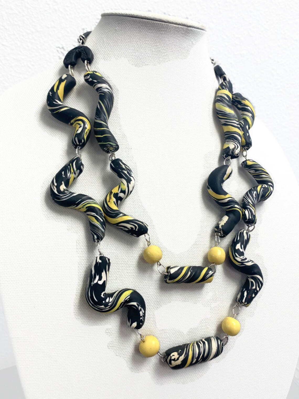 Wild and Crazy Necklace Polymer Clay Jewelry - Etsy