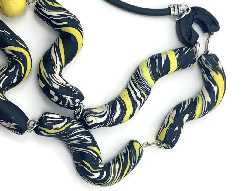 Wild and Crazy Necklace Polymer Clay Jewelry - Etsy