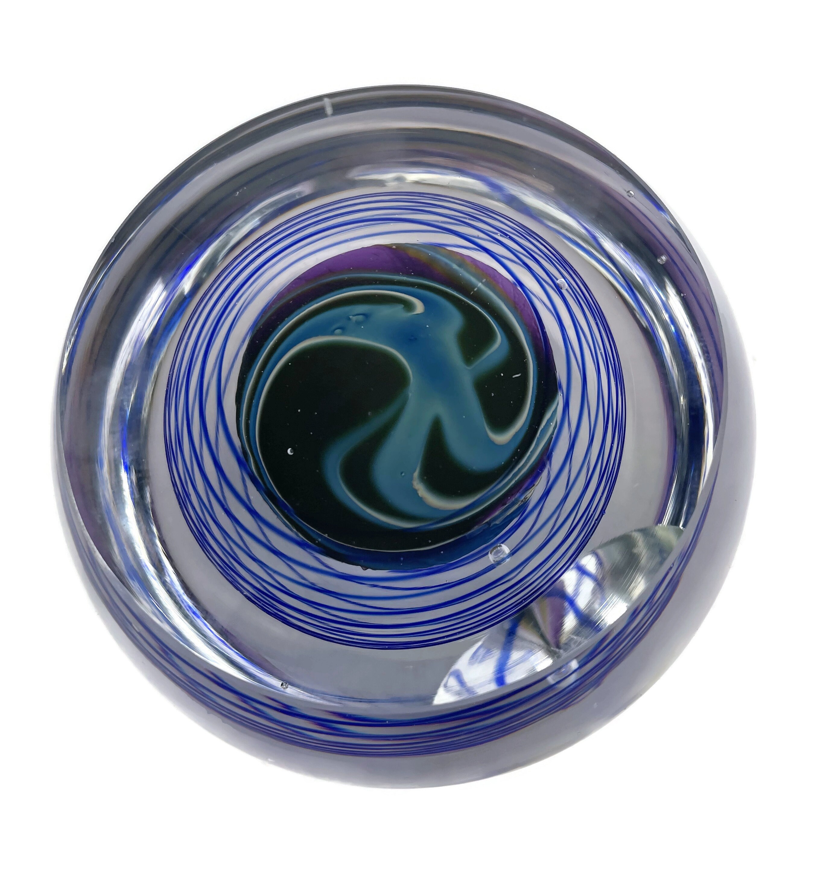 Art Glass Paperweight Hal David Berger - Etsy