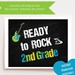 Ready to Rock Preschool Printable First Day of School Sign Boys ...