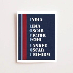 Red White and Blue Love Print - Patriotic Home Decor - Americana ...