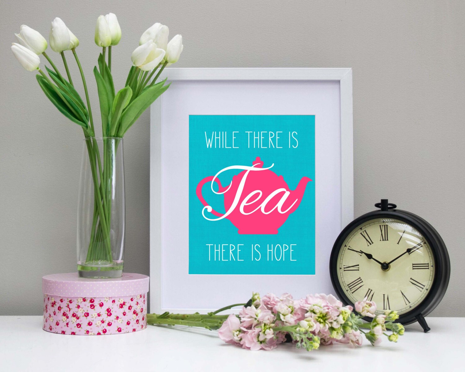 Tea Printable, Kitchen Art, Tea Quote, Instant Download, Hope Quote - Etsy