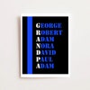 Grandpa Police Print Father's Day Cop Print Law Enforcement Thin Blue ...