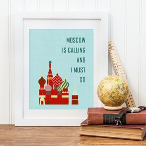Russian Art Printable - Moscow Printable- St Basils Cathedral Home ...