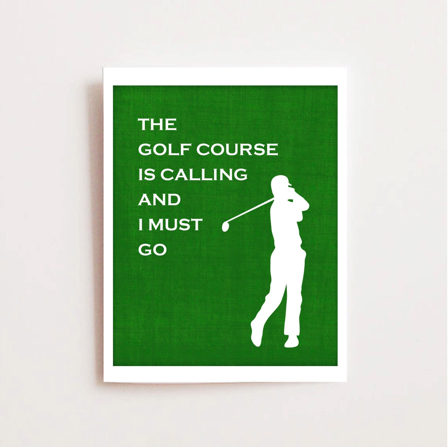 Golf Green Quote Father's Day Golf Gift Printable Golf - Etsy