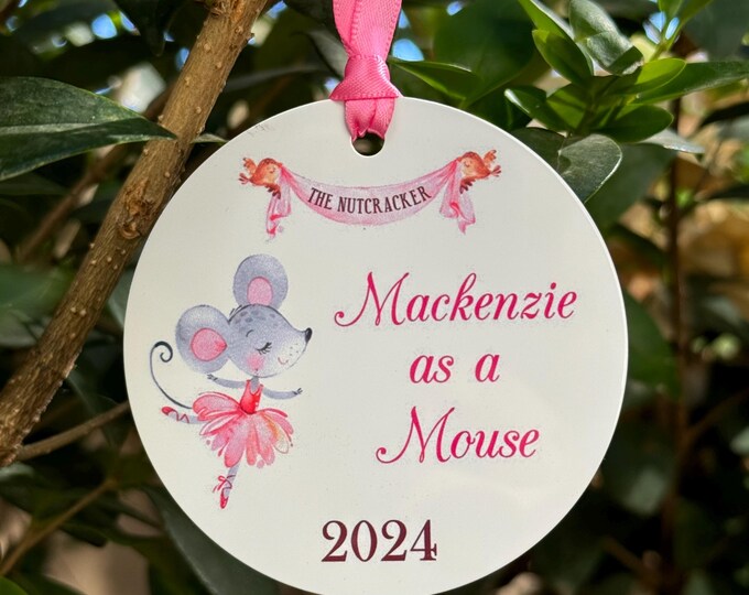 Personalized Nutcracker Mouse Ornament - Cast Member Gift Personalized ...